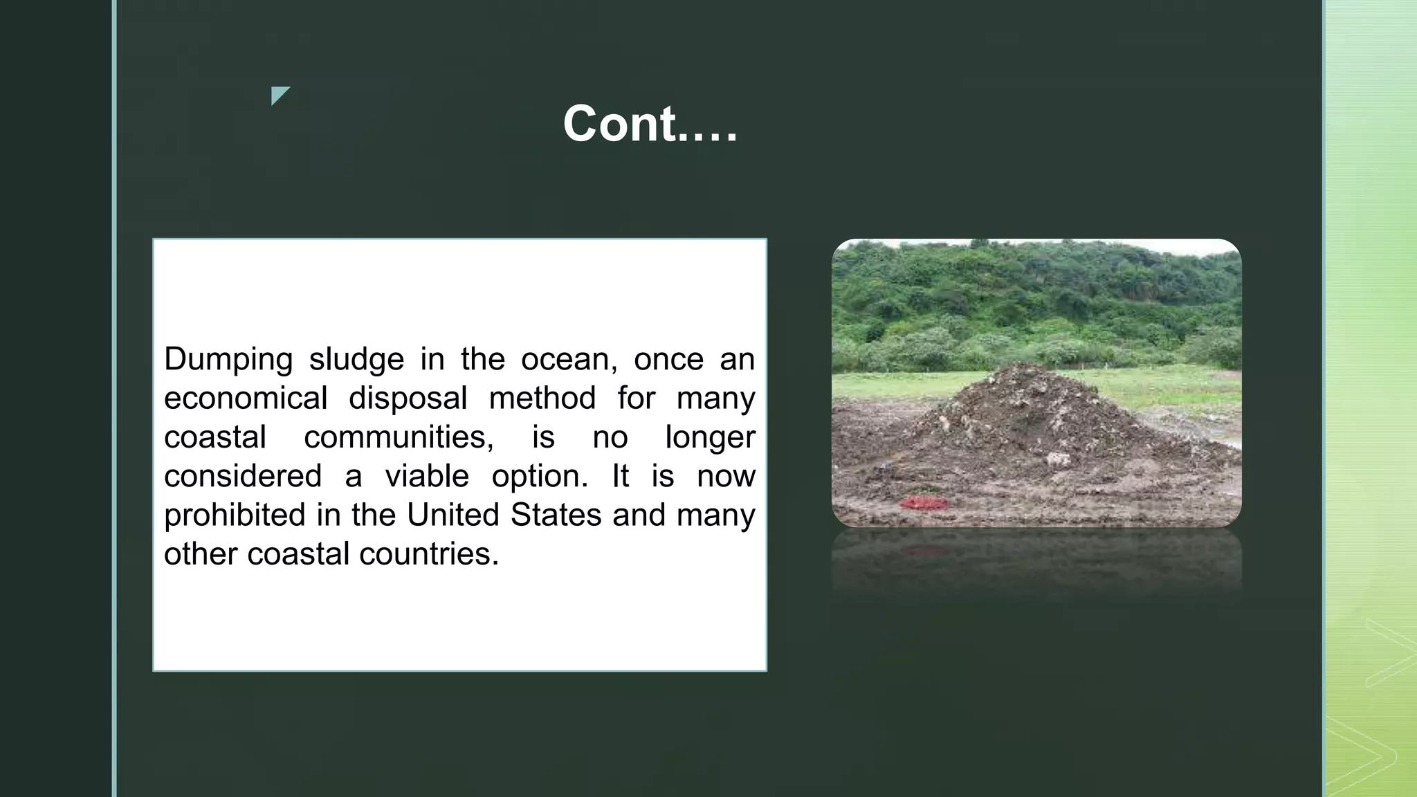 Sludge treatment and disposal | PPT