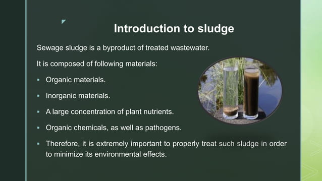 Sludge treatment and disposal | PPT
