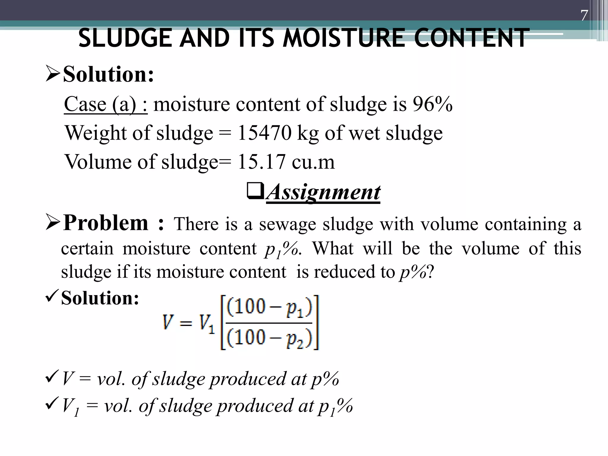 Sludge treatment and disposal 1 | PPTX