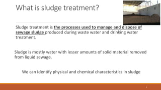 Sludge Treatmnet | PPTX