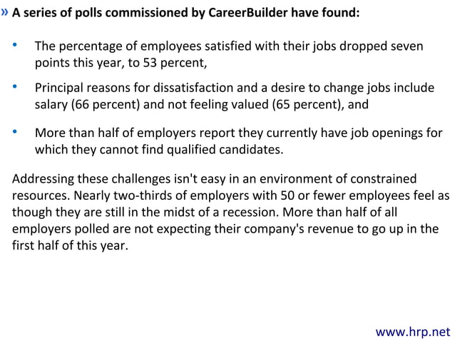 Sluggish Economy Doesn’t Mean You Can Take Employees for Granted | PPT