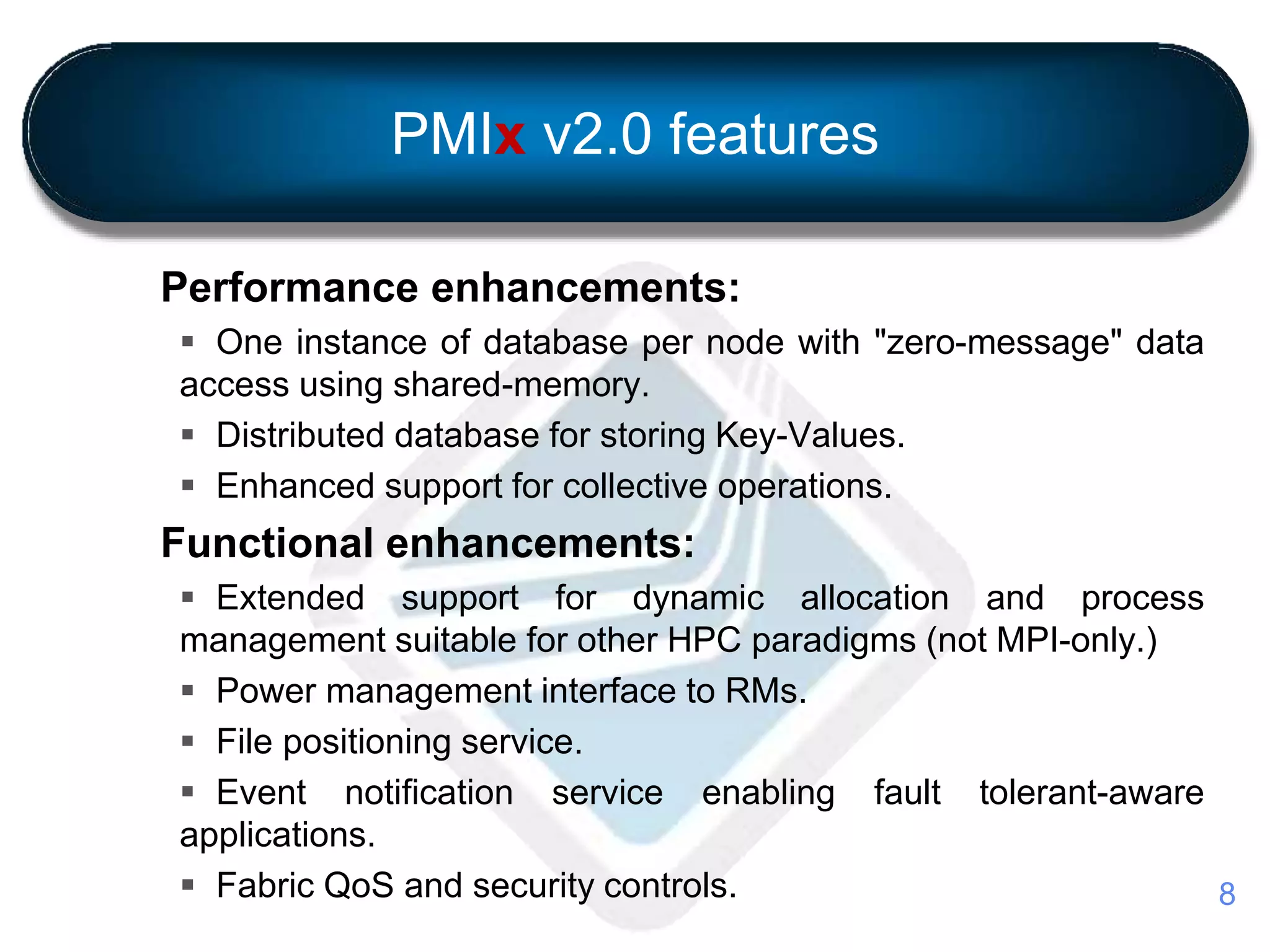 Exascale Process Management Interface | PPTX