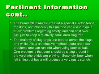 Slug trap | PPT