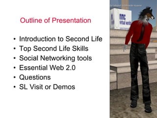 Pt. 1 Second Life, Web 2.0 and Social Networks | PPT