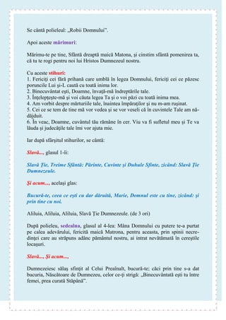 Slujba Sfintei fericita Matrona de la Moscova (19 aprilie/ 2 mai) | PDF