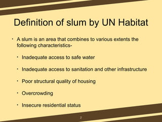 Slum definitions | PPT
