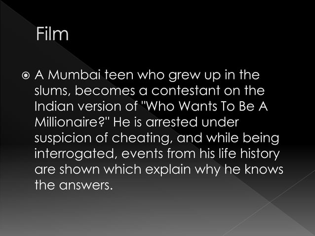 Slumdog millionaire | PPT