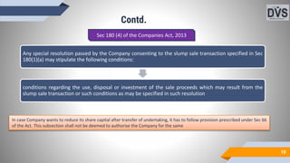 Slump sale under companies act, 2013 | PPTX