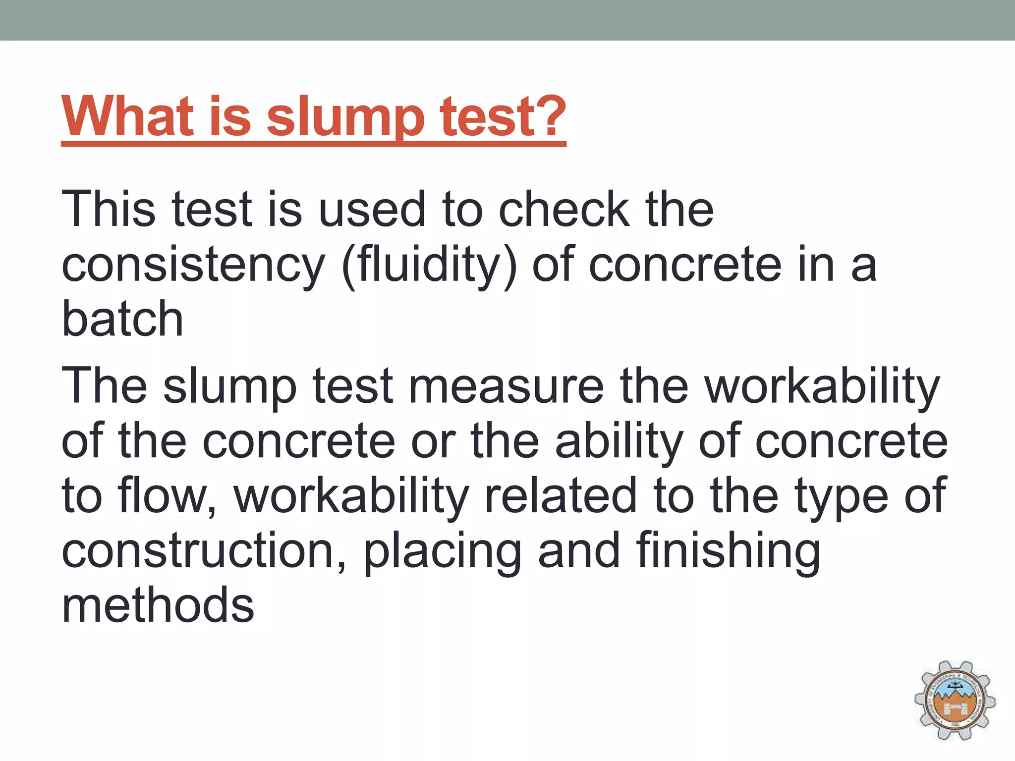 Slump test | PPTX