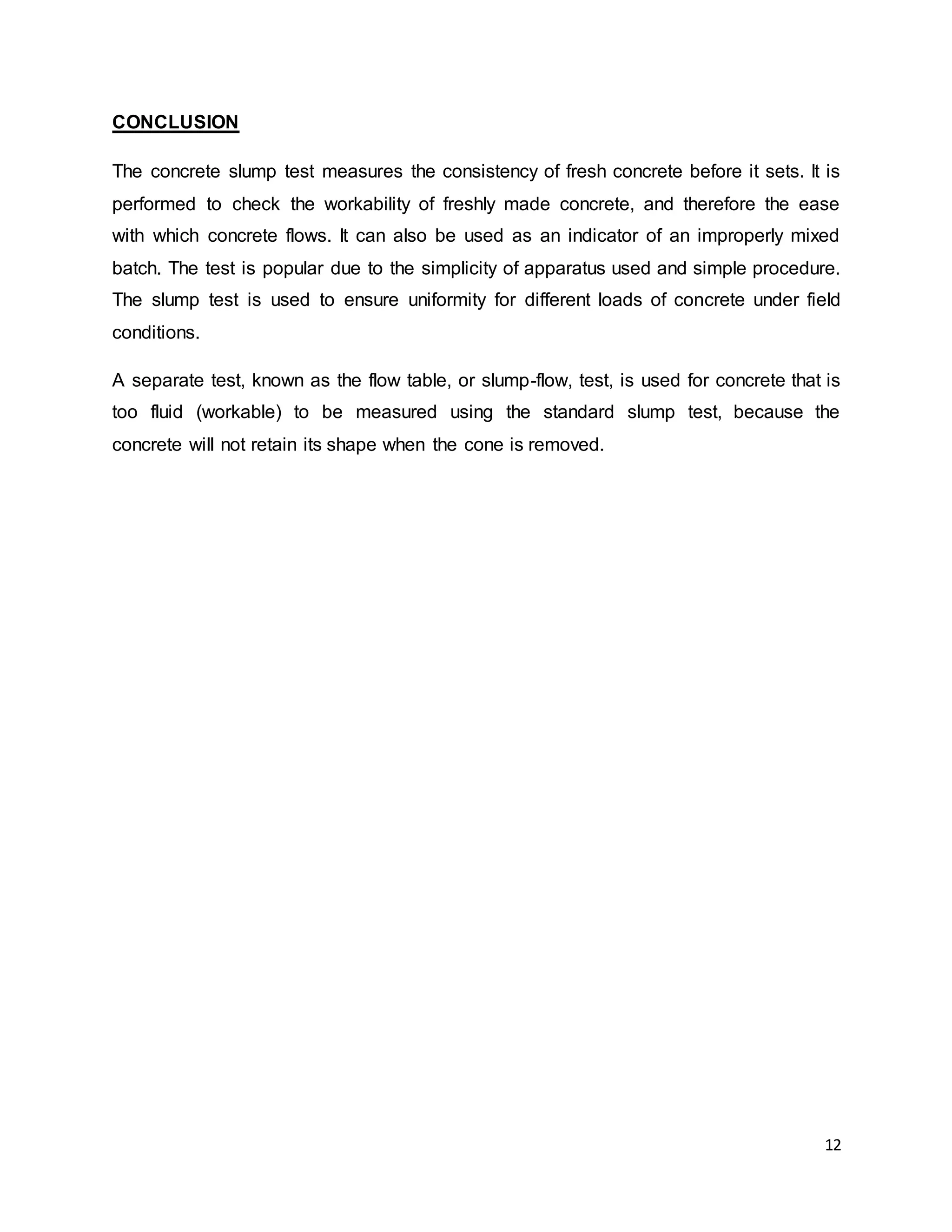 SLUMP TEST REPORT DCC 2042 | DOCX