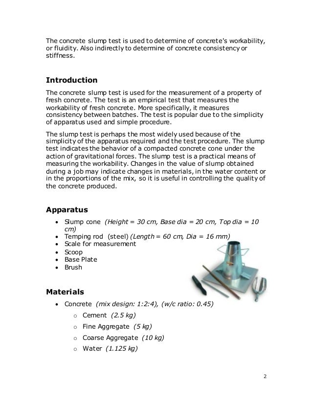 Slump Test - Report