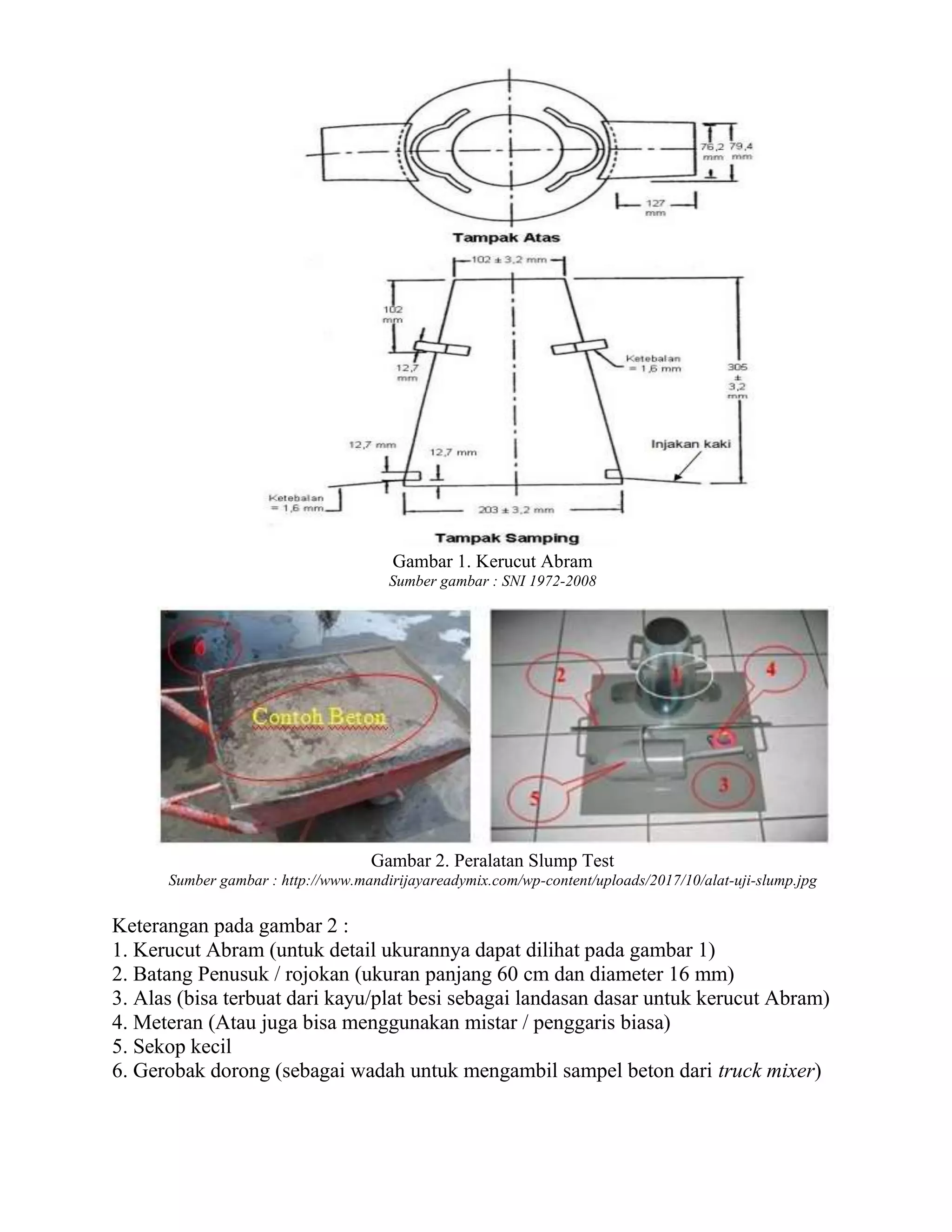 Slump test pada beton (Angga Nugraha) | PDF