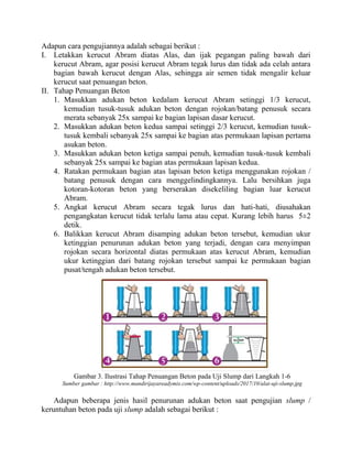 Slump test pada beton (Angga Nugraha) | PDF