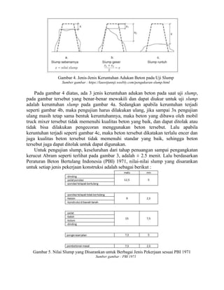 Slump test pada beton (Angga Nugraha) | PDF