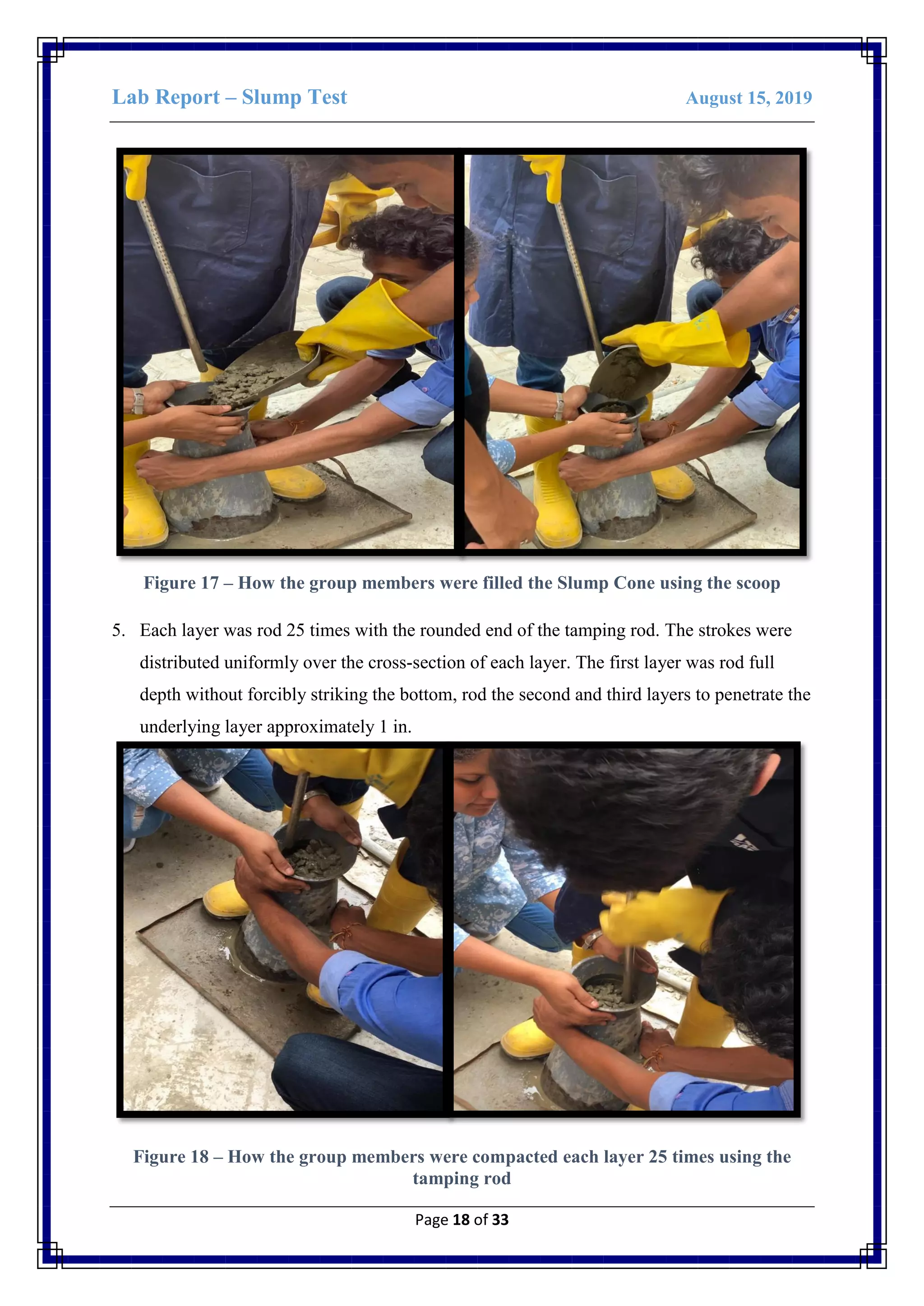 Slump test report | PDF