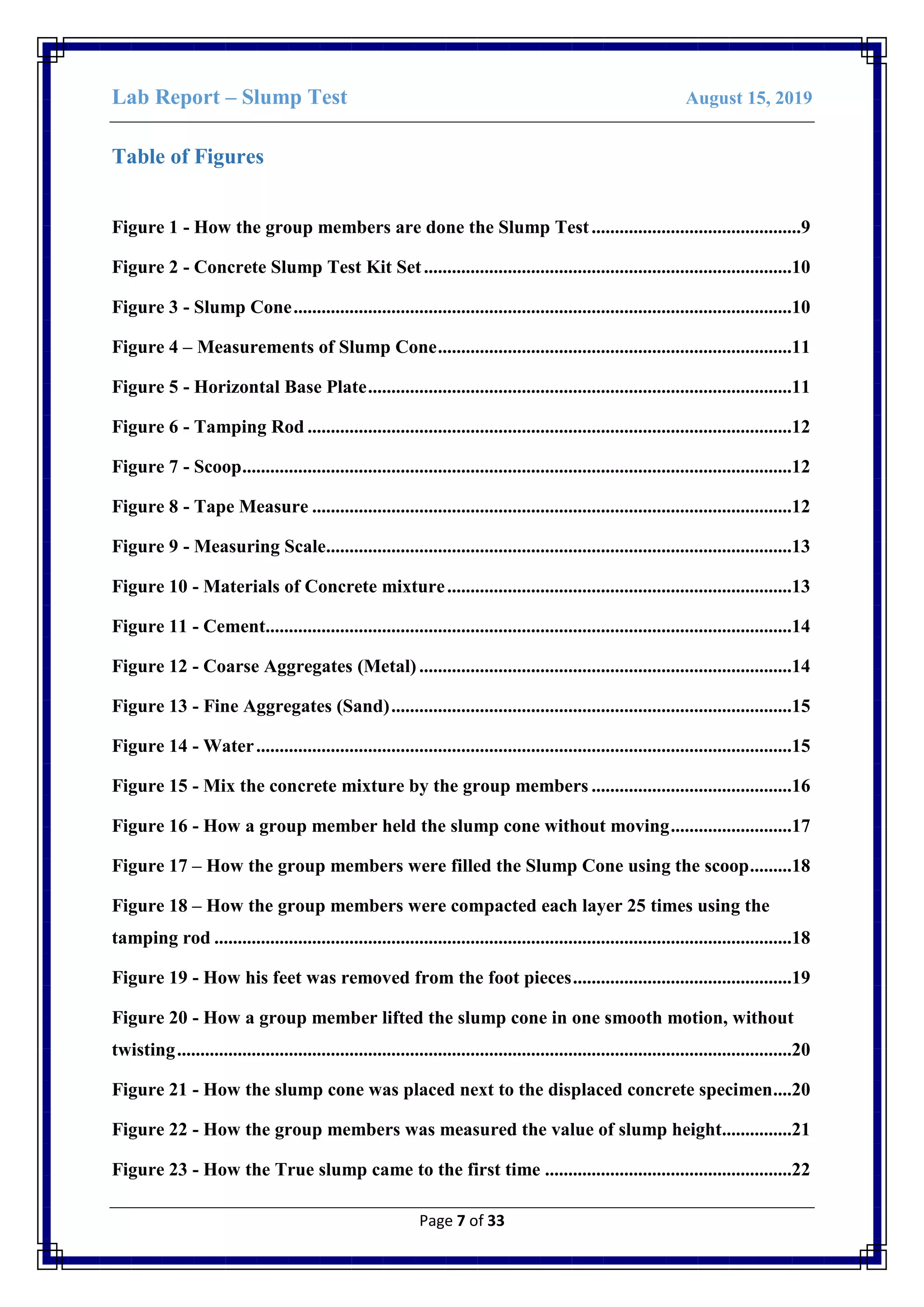 Slump test report | PDF