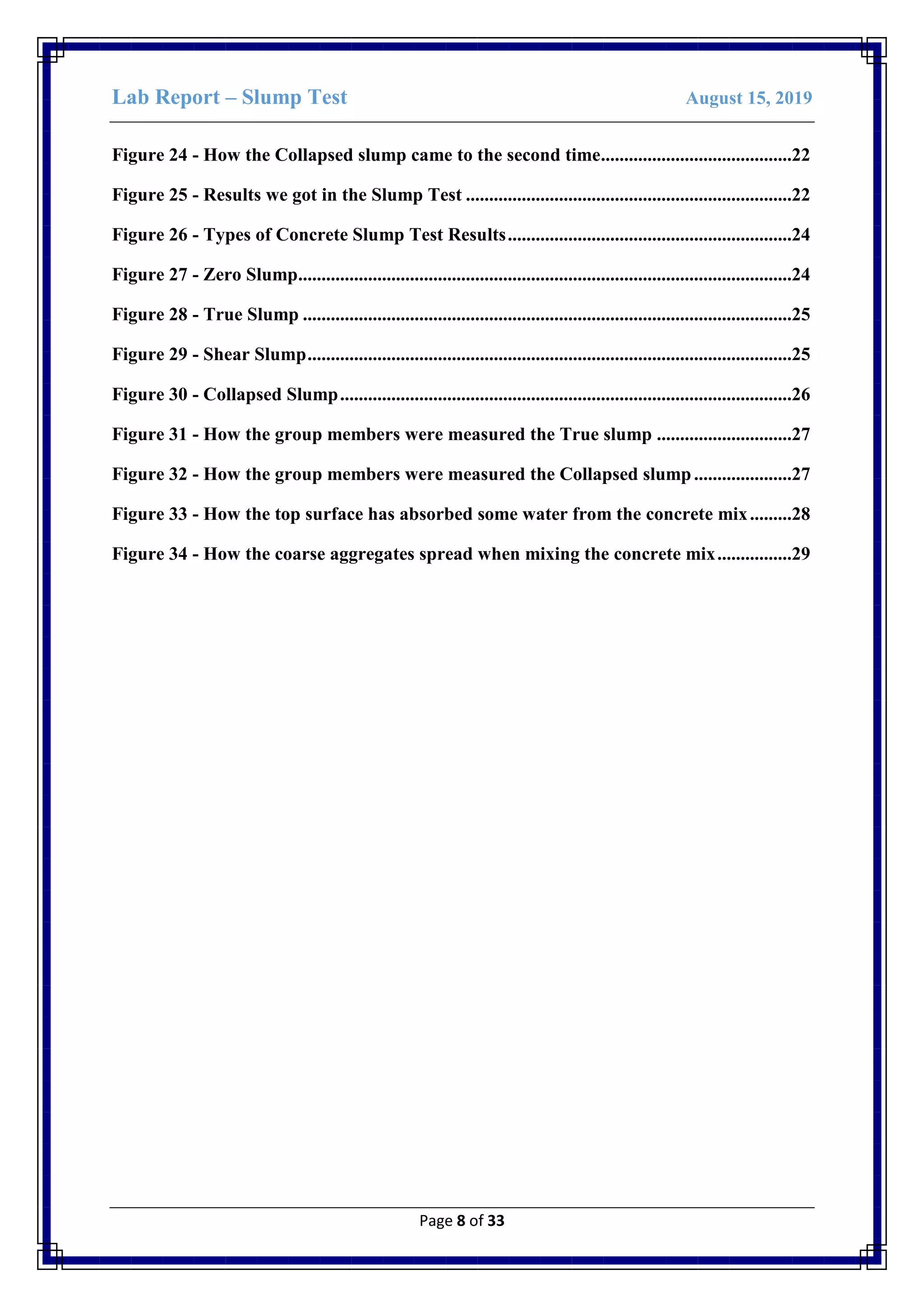 Slump test report | PDF