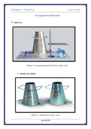 Slump test report | PDF