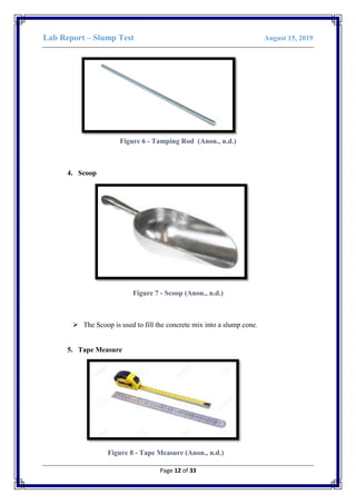 Slump test report | PDF