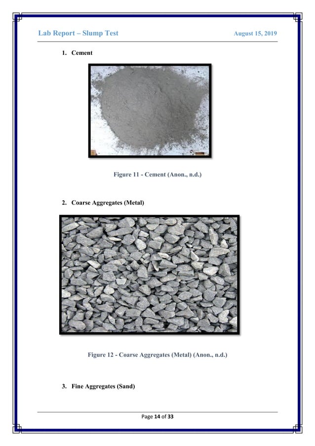 Slump test report | PDF
