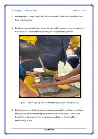 Slump test report | PDF