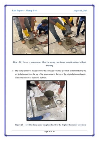 Slump test report | PDF