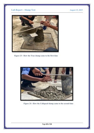 Slump test report | PDF
