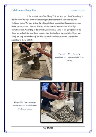 Slump test report | PDF