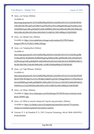 Slump test report | PDF