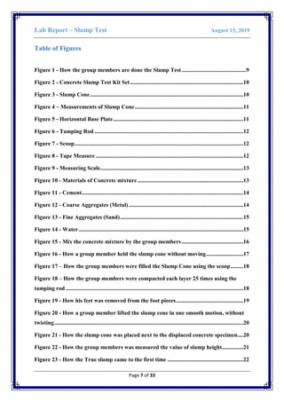 Slump test report | PDF