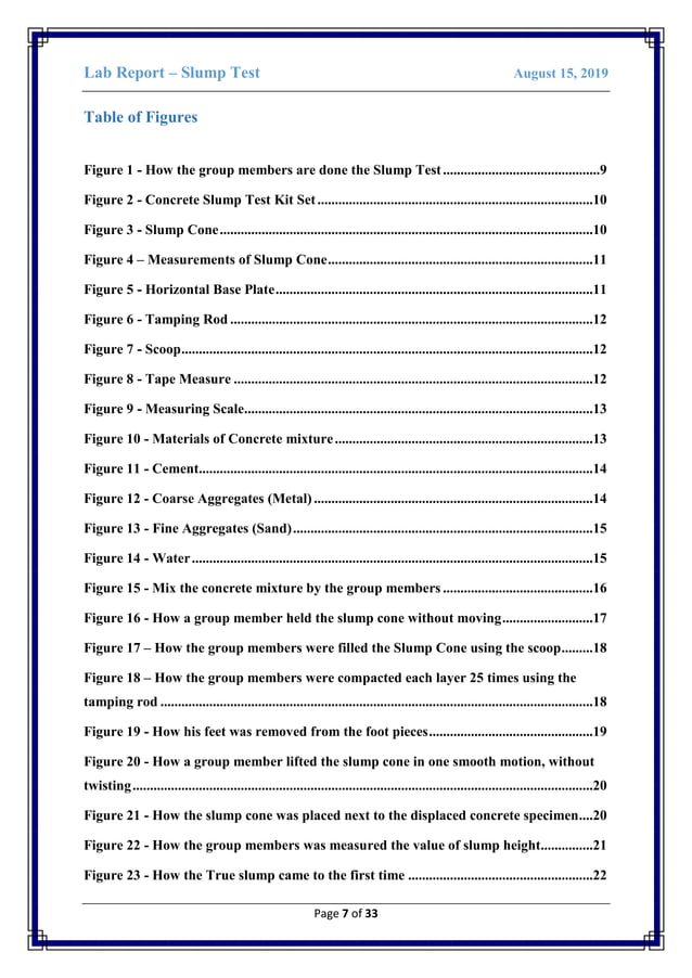 Slump test report | PDF