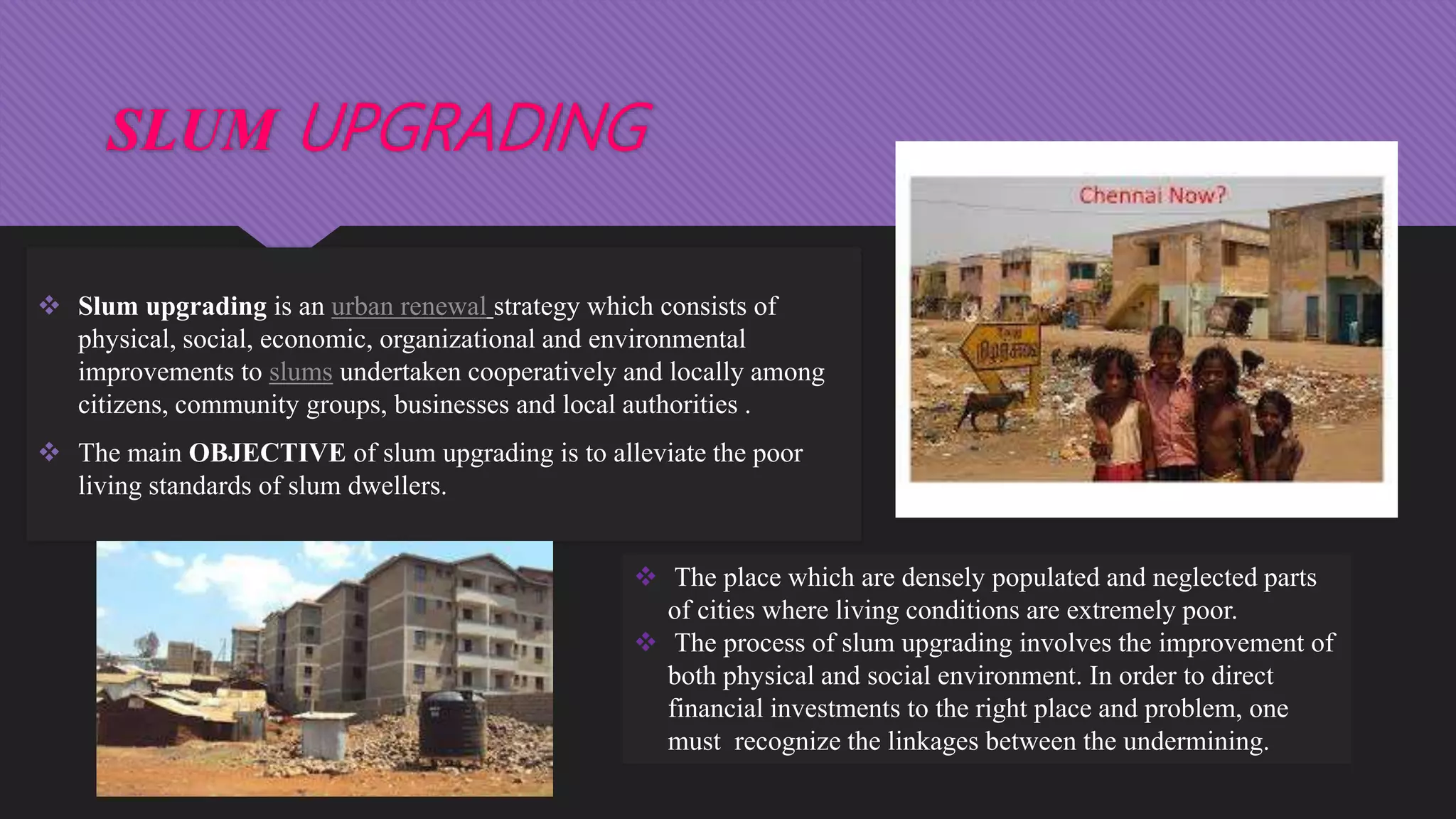 Slum upgrading | PPTX