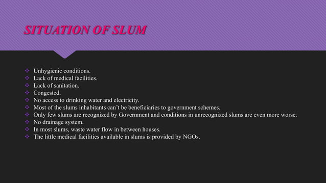 Slum upgrading | PPTX | Government Support and Welfare | Financial ...