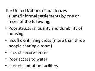 Slums | PPT