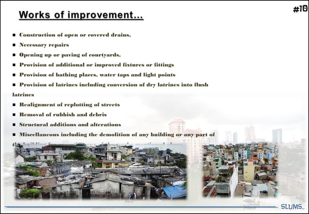 Slums | PPT | Developmental Sites | Real Estate
