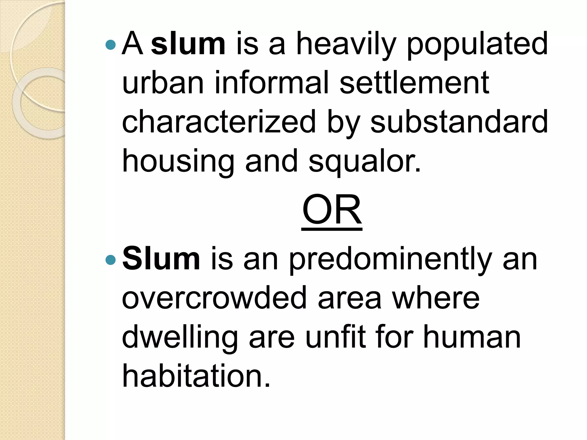 Slums | PPTX