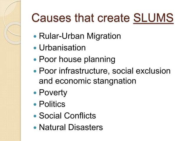 Slums | PPTX