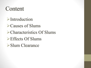Slums | PPTX