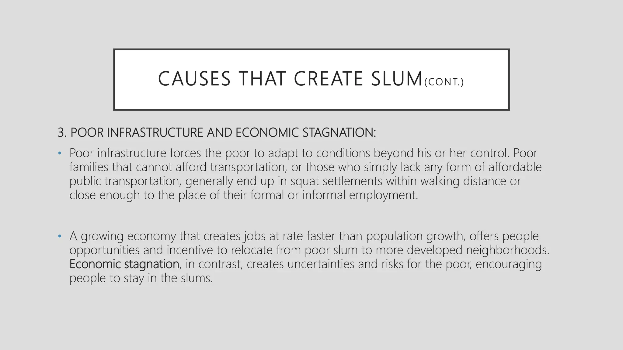 Slums, Its Causes and Countermeasures | PPTX