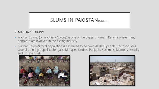 Slums, Its Causes and Countermeasures | PPTX