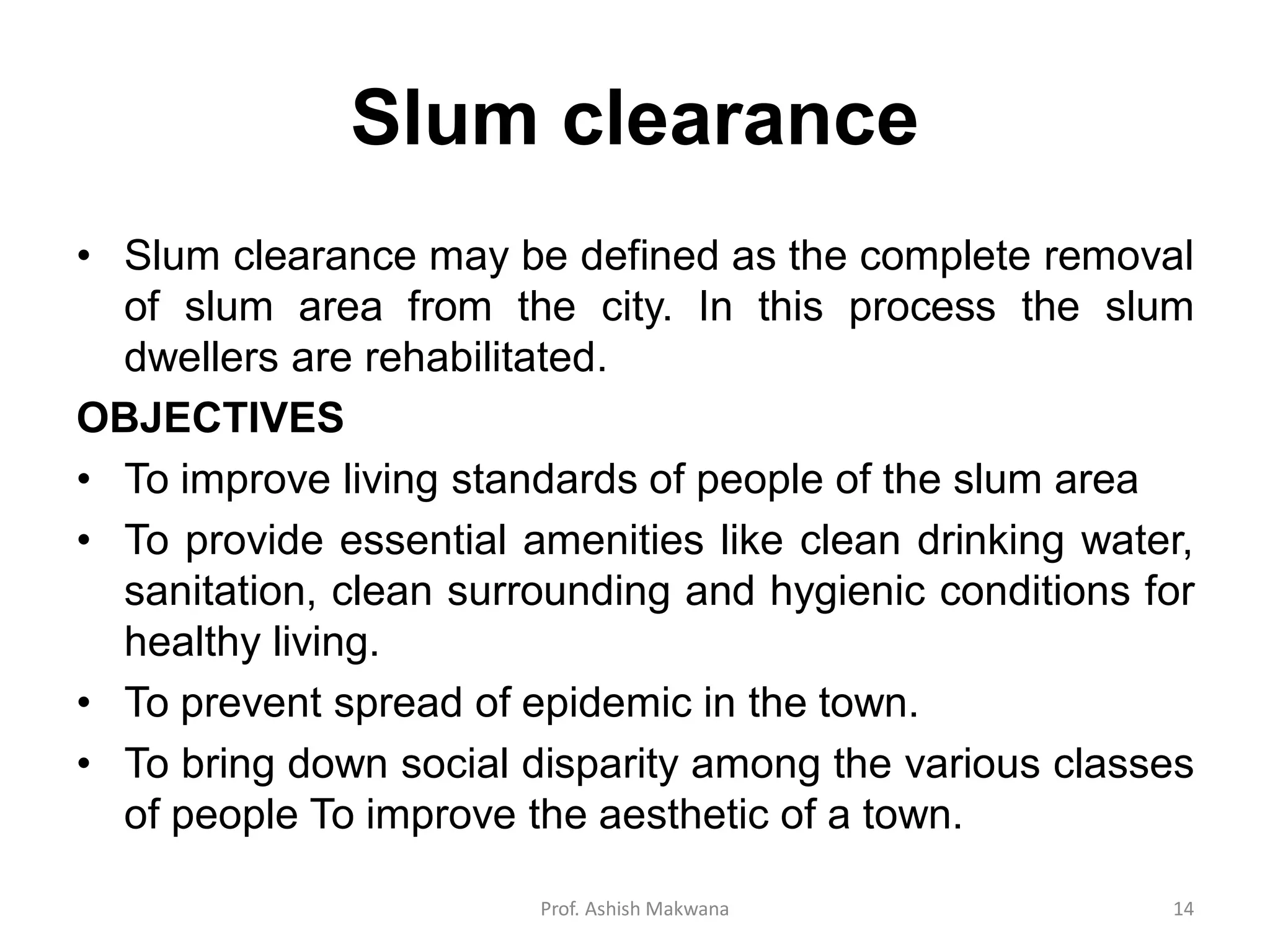 Slums_Building and Town Planning | PDF