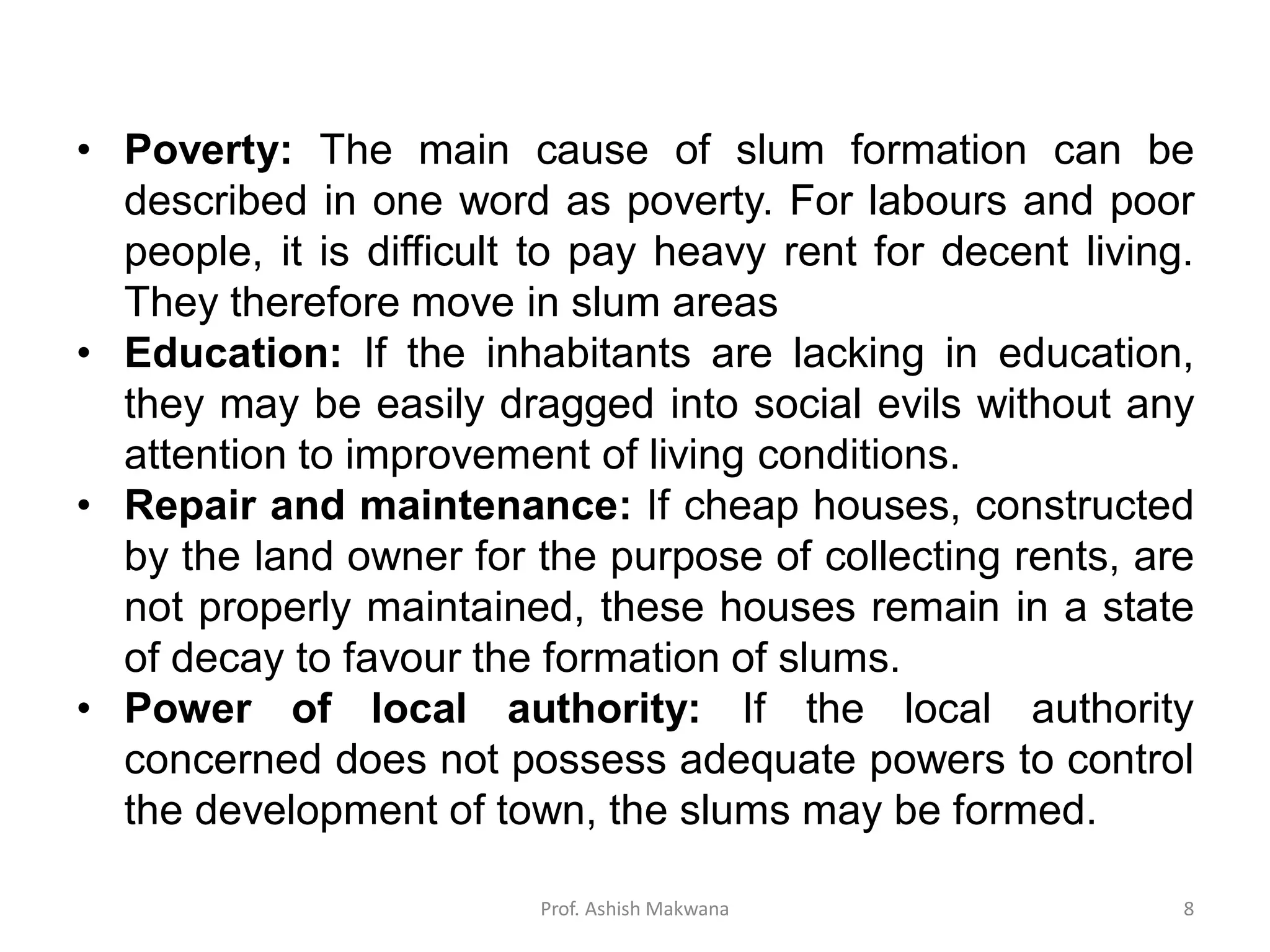 Slums_Building and Town Planning | PDF