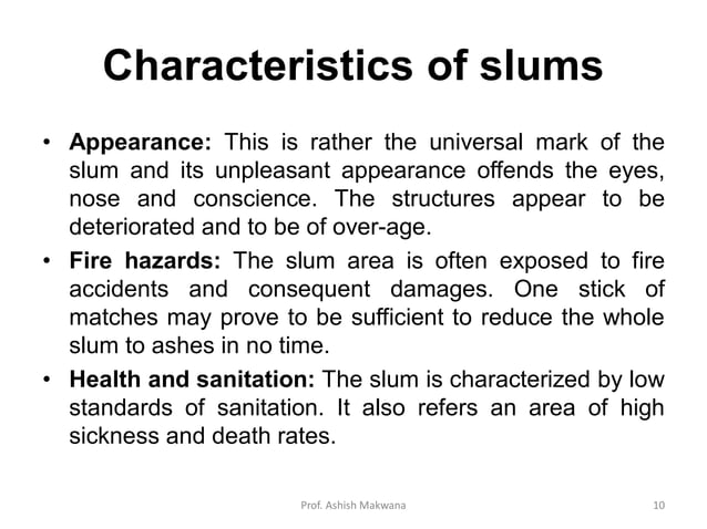 Slums_Building and Town Planning | PDF