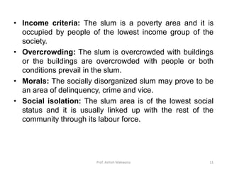 Slums_Building and Town Planning | PDF