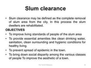 Slums_Building and Town Planning | PDF