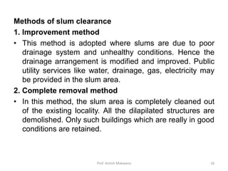 Slums_Building and Town Planning | PDF