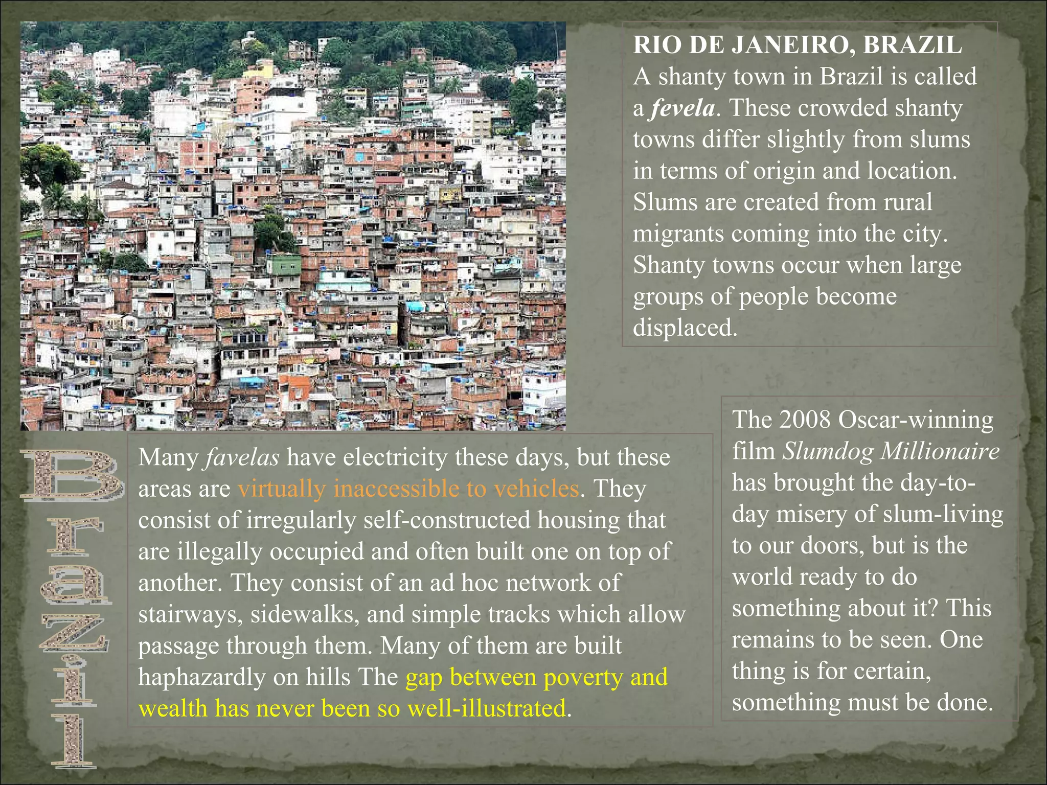 Shanty Towns | PPT