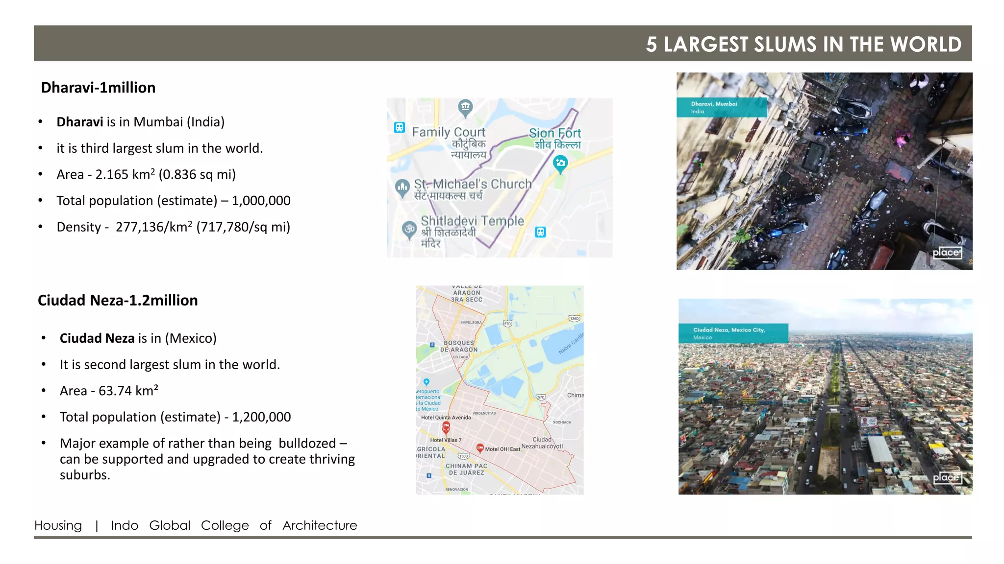 Slums - origin, growth, problems & solutions - B.ARCH STUDY REPORT | PDF