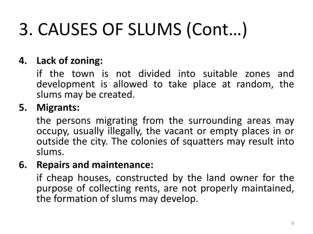 Slums presentation | PPTX