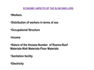 Slum study_Geography | PPT